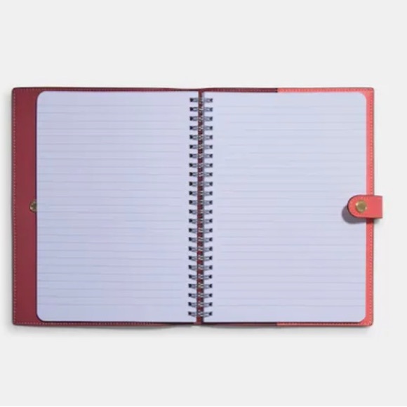 Coach | Accessories | Nwt Coach Notebook In Signature Canvas Pink ...